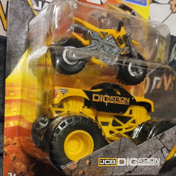 Monster Jam | Toys | Digatron Monster Truck Motorcycle Toy Yellow And ...